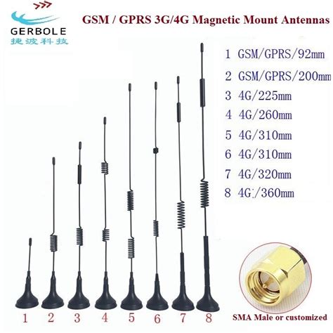 factory direct gsm gprs 3g 4g magnetic mount antenna rod 3 leading