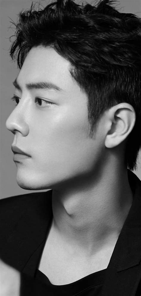 A Collection Of Xiao Zhans Bandw Photos I Believe Monochromatic Photos Highlight His Beautiful