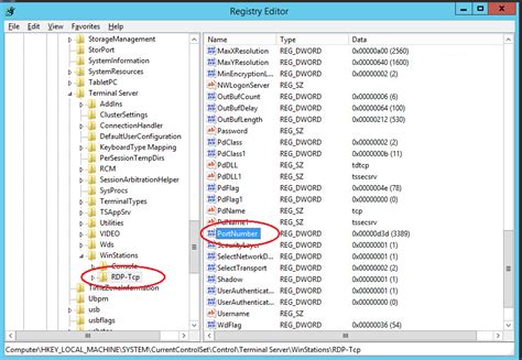 Changing The RDP Port In Windows Server 2012