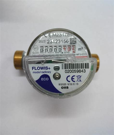 Водомер за топла вода 3 4 Flowis с включен модул за дистанционно отчитане