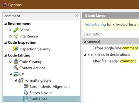 C Can Resharper Insert Blank Lines After Single Line Comments Stack Overflow