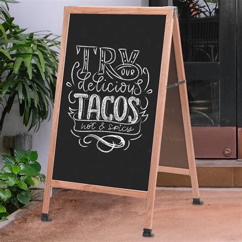 Sidewalk A Frame Chalkboard Aarco Products Inc Writing Surfaces And More