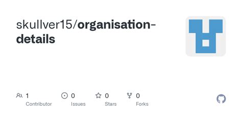github skullver15 organisation details