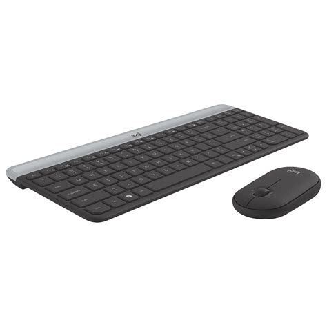 Logitech Mk470 Slim Wireless Keyboard And Mouse Combo In Graphite Nfm