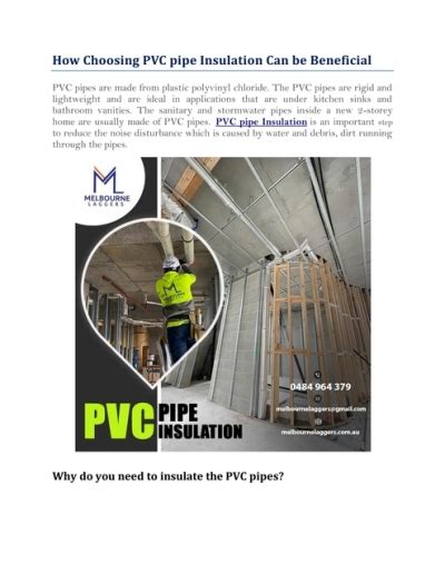 How Choosing Pvc Pipe Insulation Can Be Beneficial