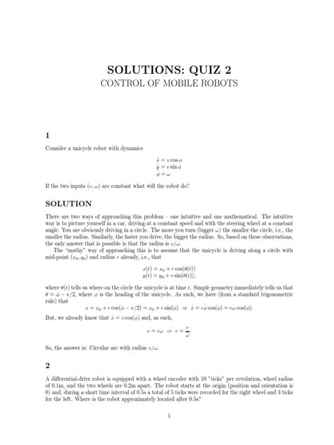 Coursera Control Of Mobile Robots Quiz2 Solutions Pdf