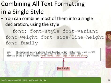 tutorial 3 working with cascading style sheets objectives