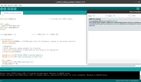 aifes for arduino high efficiency ai framework for microcontrollers