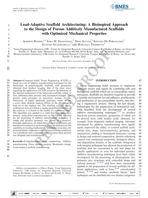 pdf load adaptive scaffold architecturing a bioinspired approach to the design of porous