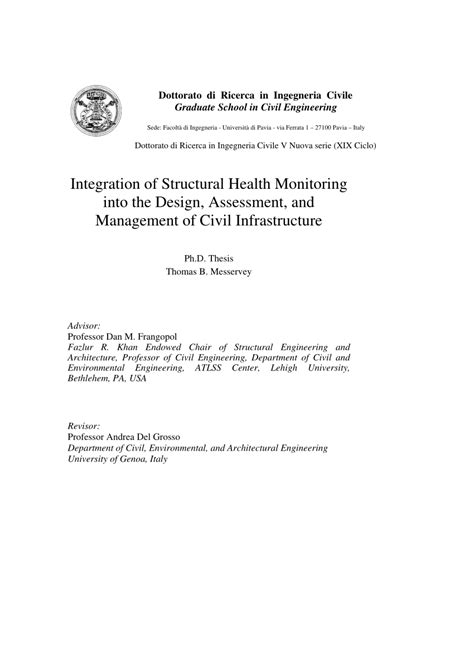pdf integration of structural health monitoring into the design