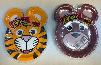 Sealed Hefty Zoo Pals 30 Count Coated Paper Plates 2023 Edition 2 Packs