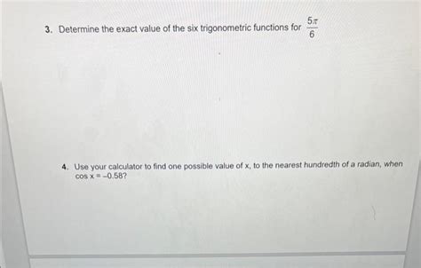 Solved Pre Calculus Chapter Assignment To Receive Full Chegg