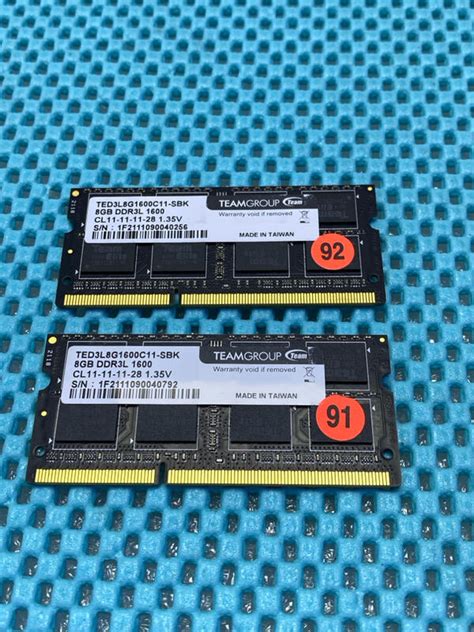 含稅價 Team 8g Ddr3l 1600 筆電記憶體 原廠終保 二手測試良品 小江~柑仔店 露天市集 全台最大的網路購物市集