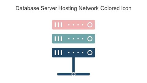 Database Server Hosting Network Colored Icon In Powerpoint Pptx Png And Editable Eps Format