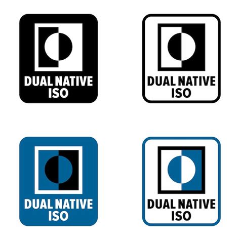 Premium Vector Dual Native Iso Vector Information Sign