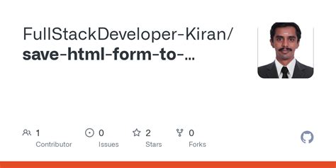Github Fullstackdeveloper Kiran Save Html Form To Google Sheets Main