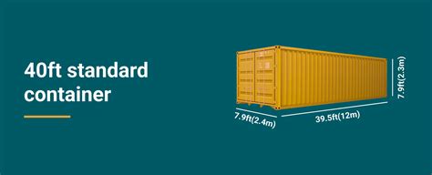 Standard Shipping Container Types Dimensions Top Guide