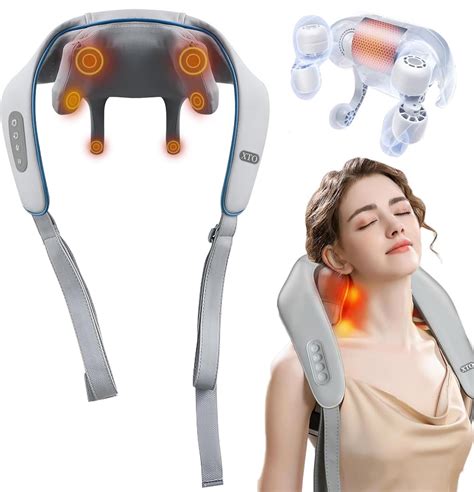 Xto Electric Neck Massager With Heat Cordless Shoulder