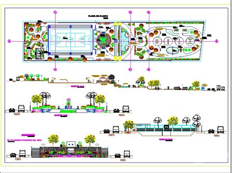 Parc Urbain Dans Autocad Téléchargement Cad Gratuit 424 Mb Bibliocad