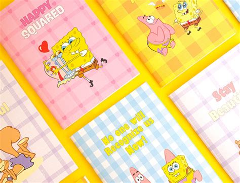 Sponge Bob Squarepants Grid Note 64p Small Note Book Spongebob Mini
