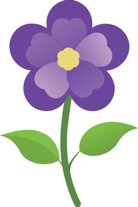 African Violet Flower Vector Art Icons And Graphics For Free Download