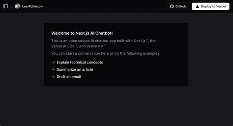 next js ai chatbot vercel