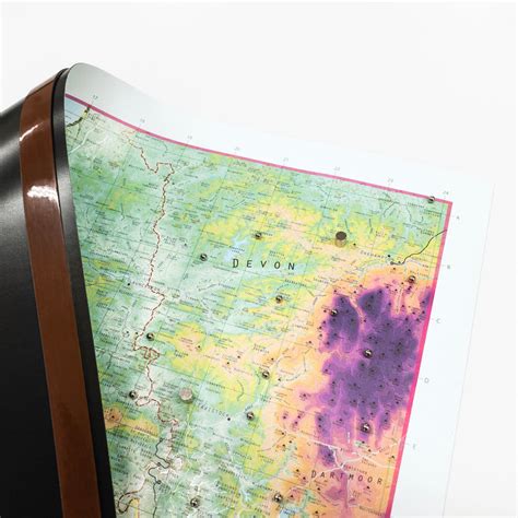 Cornwall County Wall Map The Future Mapping Company