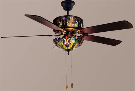 Benefits Of Stained Glass Ceiling Fans Warisan Lighting