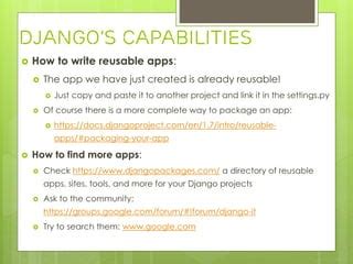 Django Framework Overview ForNon Python Developers PPT