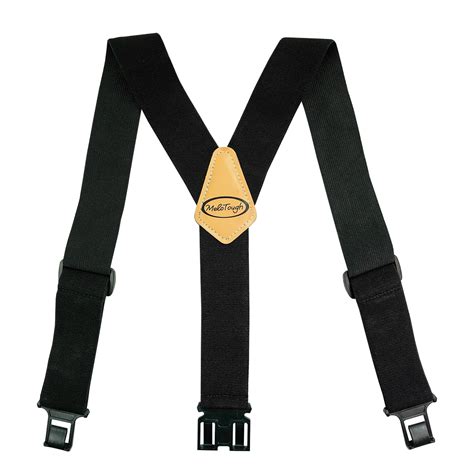 Perry Suspenders Black 2 Inch Wide Hook End Suspenders For Work