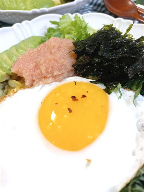 아보카도 명란 비빔밥