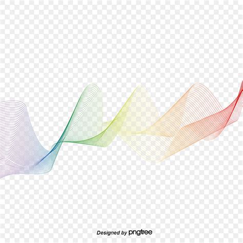 Vector Colored Wavy Line Pattern Line Vector Pattern Vector Wavy