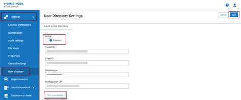 Configuring WebMethods Io MFT Settings WebMethods Io MFT