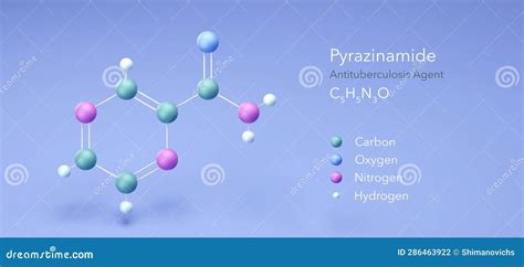 Pyrazinamide Molecule Antituberculosis Agents Molecular Structure