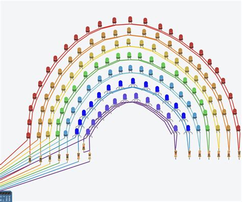 How To Create Rainbow With Leds In Tinkercad 5 Steps Instructables