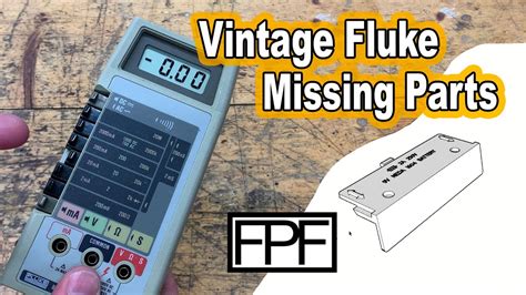 3d Printed Vintage Fluke 8020b Multimeter Battery Cover Youtube