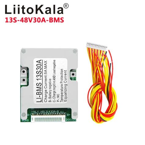 Liitokala 13s 48v 30a Li Ion Lithium 18650 Battery Pack Bms Pcb Board