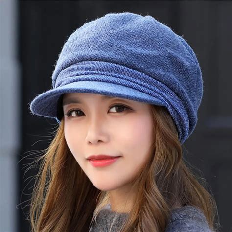 2020 새로운 스타일 여성 모직 베레모 팔각형 모자 가을 겨울 따뜻한 화가 모자 모자 빈티지 격자 무늬 베레모 캐주얼 솜브레로