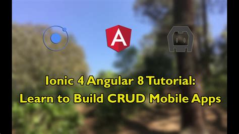 Ionic 4 Angular 8 Tutorial Learn To Build Crud Mobile Apps Source Code Youtube