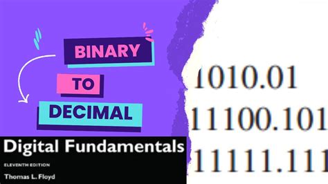 How To Convert Fractional Binary Numbers To Decimal Number System Youtube