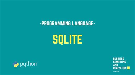 Python Sqlite Youtube