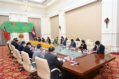 សម្តេចតេជោ ហ៊ុន សែន ទទួលជួបពិភាក្សាការងារជាមួយឯកឧត្តមប្រធានាធិបតីទីម័រខាងកើត Press Ocm I