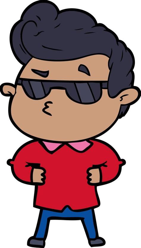 Cartoon Cool Guy 12469584 Vector Art At Vecteezy