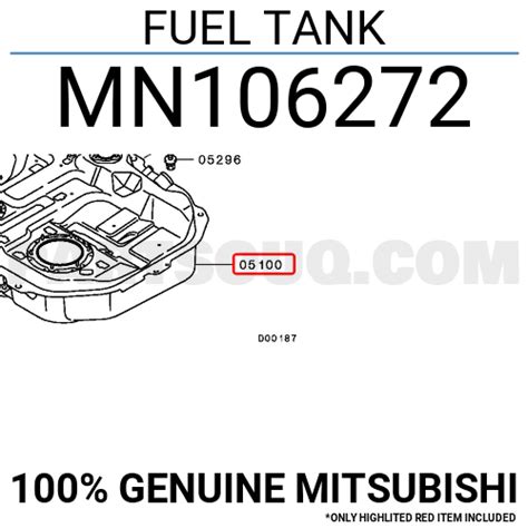 FUEL TANK MN106272 | Mitsubishi Parts | PartSouq
