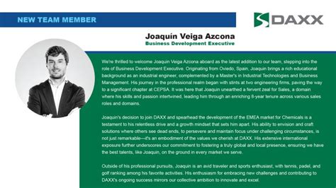 Daxx On Linkedin Daxx Is Thrilled To Add Joaquin To Our Commercial Team Incorporating…