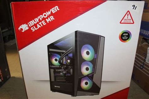 IBUYPOWER SLATE MR I ARGB TEMPERED GLASS GAMING CASE RETAIL Dallas Online Auction Company