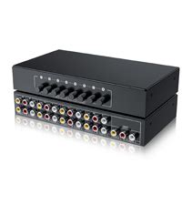 Rca Switch 2 In 1 Out Composite Video L R Audio Switcher