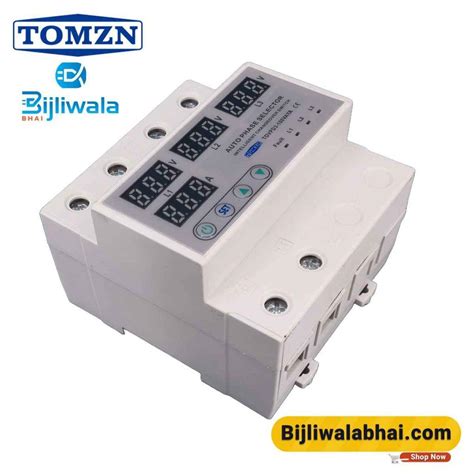 3 Phase Din Rail Phase Selector Voltmeter Adjustable Over And Under Voltage Protection Bijli