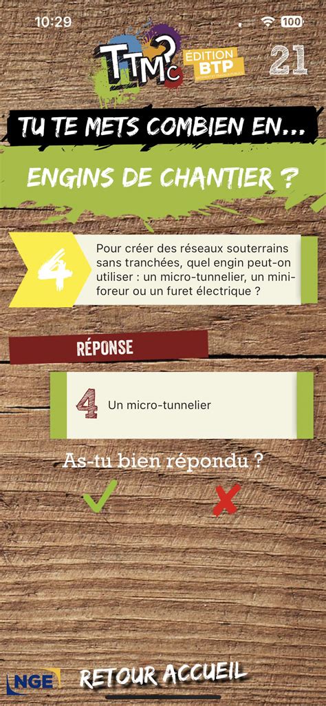 Ttmc Sort Une Application Gratuite Version Btp De Son Quiz Improbable