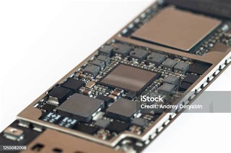 스마트 폰 태블릿 구성 요소 Cpu Ram 칩 및 기타 전자 구성 요소와 현대 모바일 태블릿 휴대 전화에서 회로 기판 현대